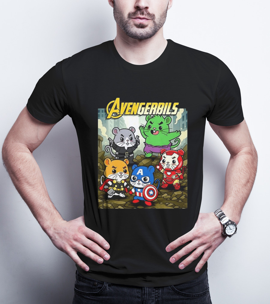 Avengerbils Gerbil Avengers Crossover With Iconic Heroes T-Shirt