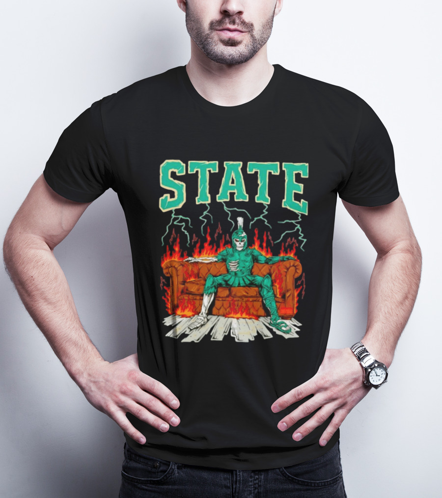 STATE Burning Couch Spartan T-Shirt