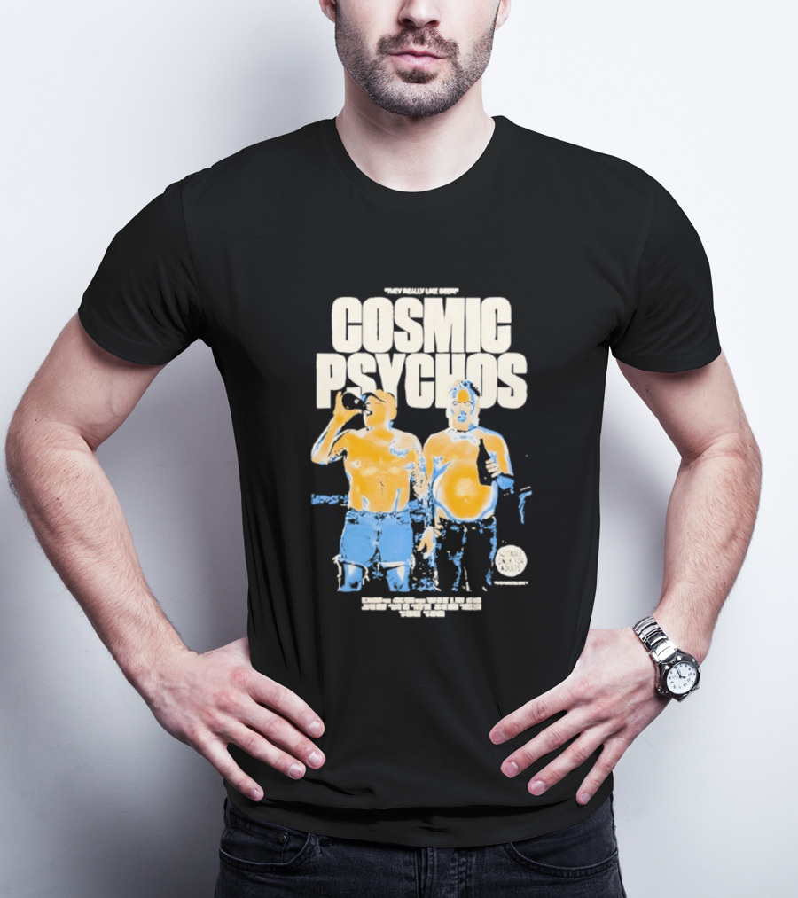 Cosmic Psychos I Really Like Beer Tour 2013 Australia T-Shirt