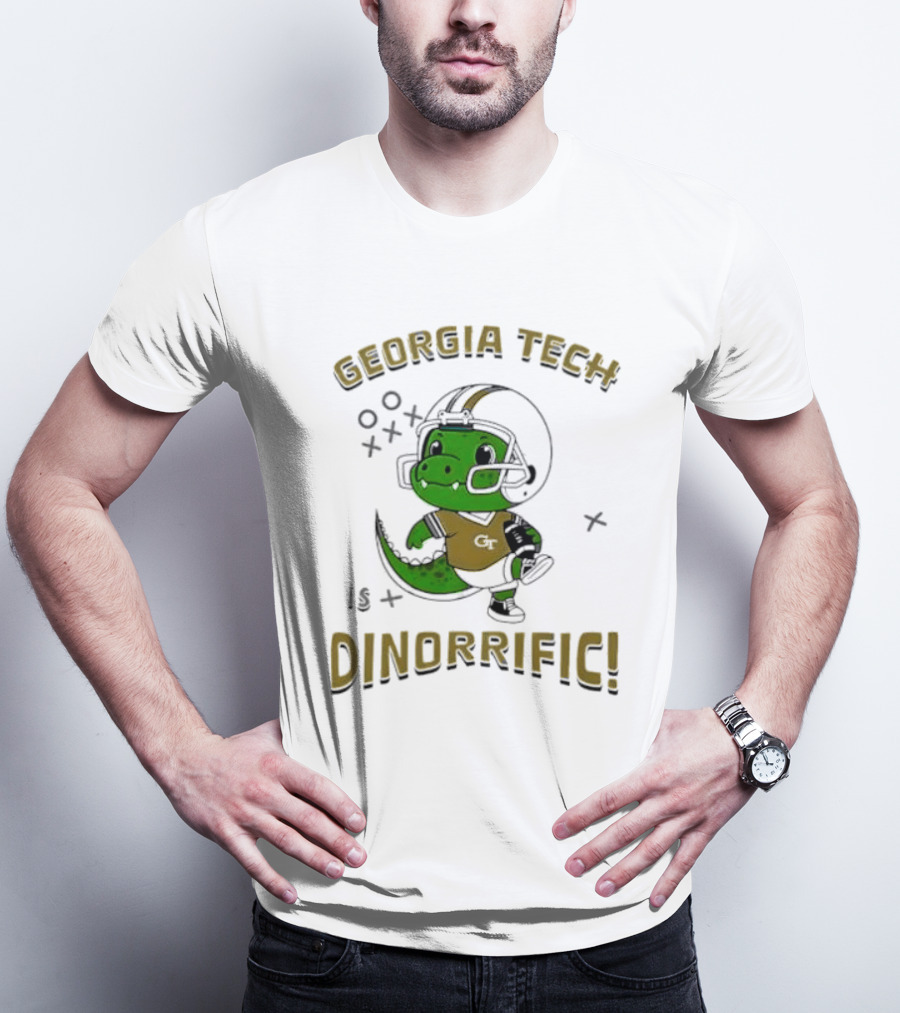 Georgia Tech Dino Football Fun Dinorrific T-Shirt