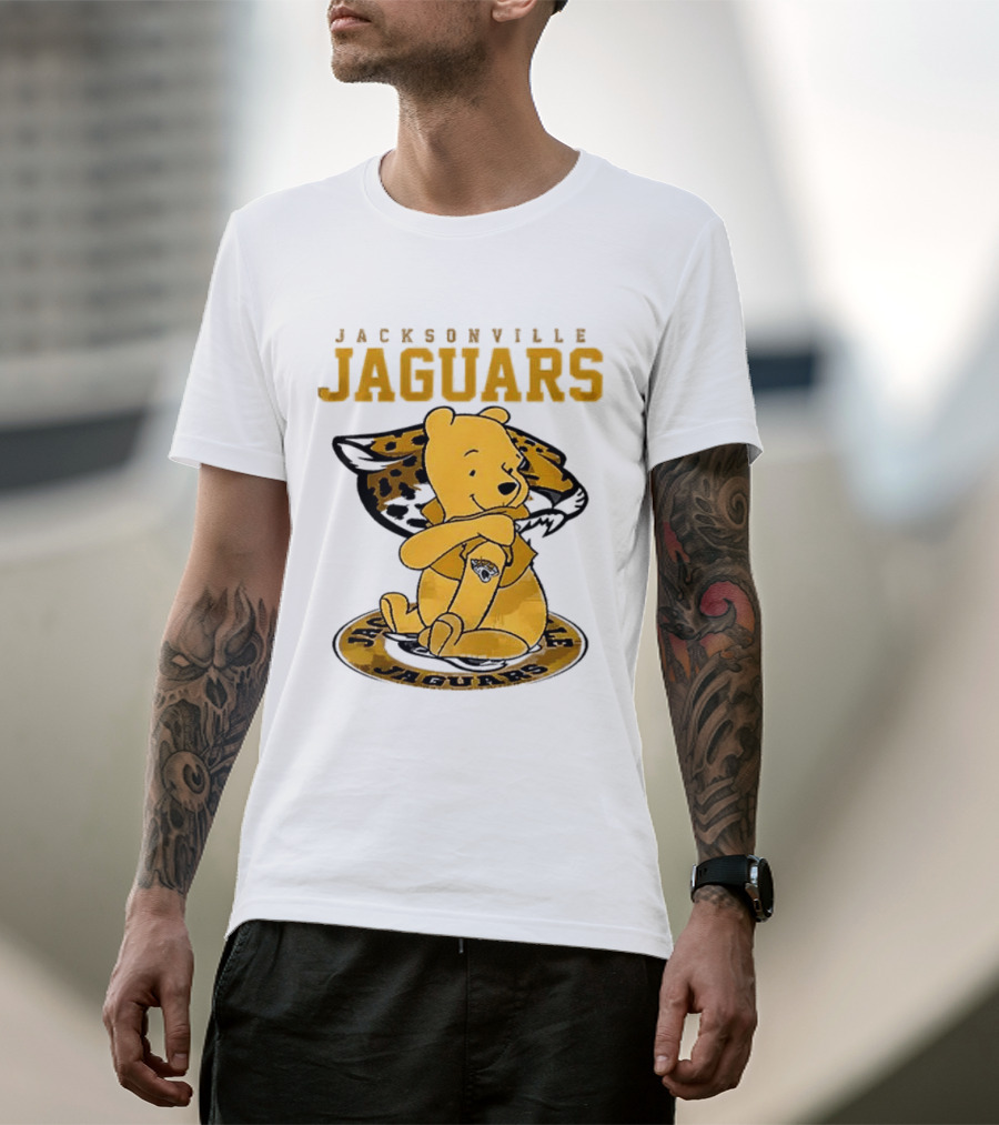 Jacksonville Jaguars Winnie The Pooh 100th Anniversary Collaboration T-Shirt