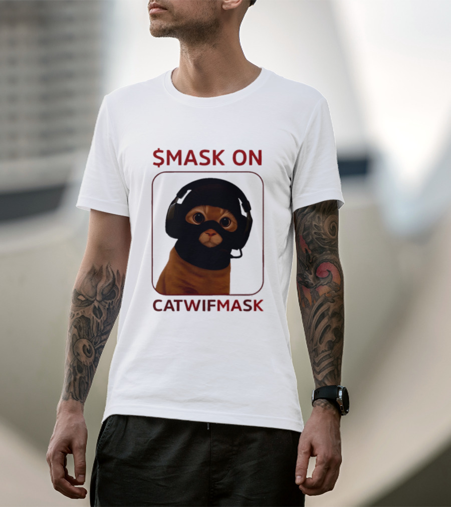 $Mask On Catwifmask T-Shirt