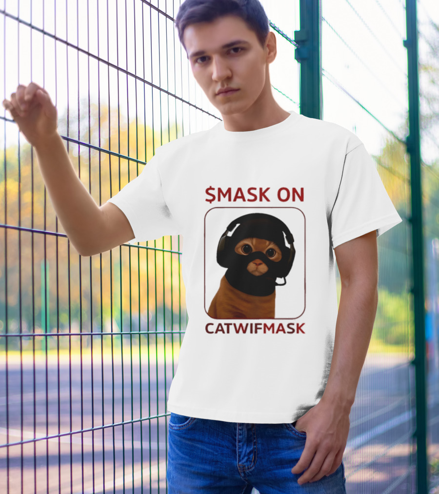 $Mask On Catwifmask T-Shirt