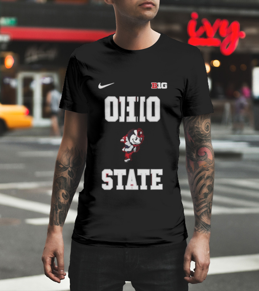 Ohio State Buckeyes Mascot Nike Big Ten 2026 Jim Jackson T-Shirt
