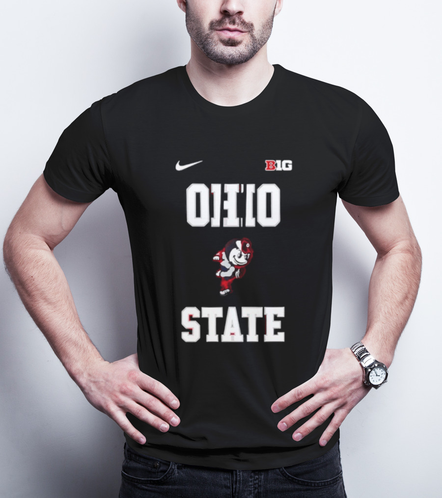 Ohio State Buckeyes Mascot Nike Big Ten 2026 Jim Jackson T-Shirt
