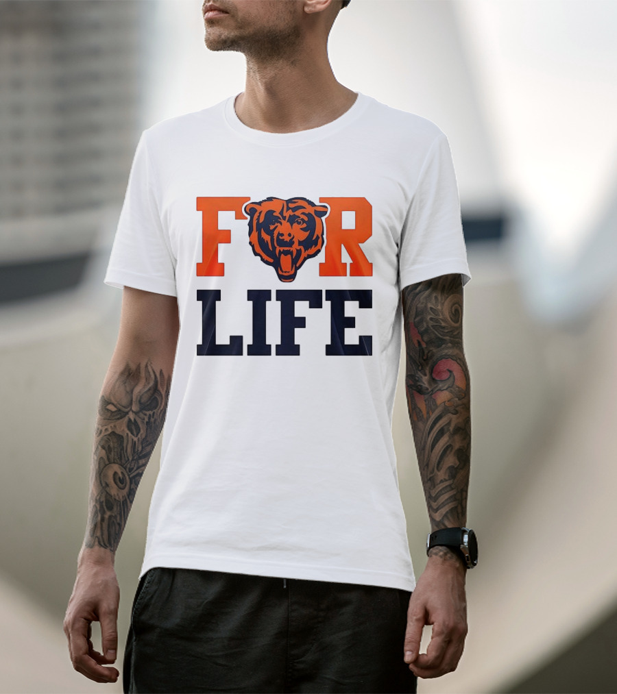 Chicago Bears I Bleed Blue And Orange For Life T-Shirt