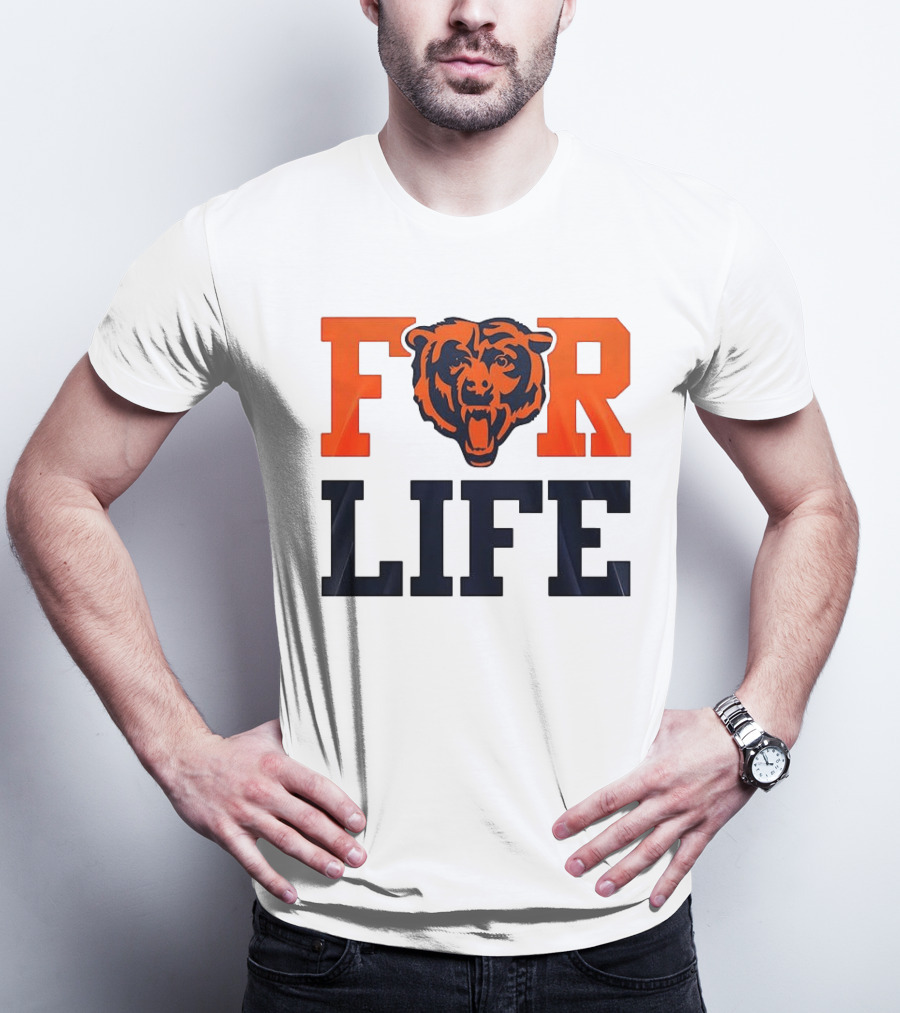 Chicago Bears I Bleed Blue And Orange For Life T-Shirt