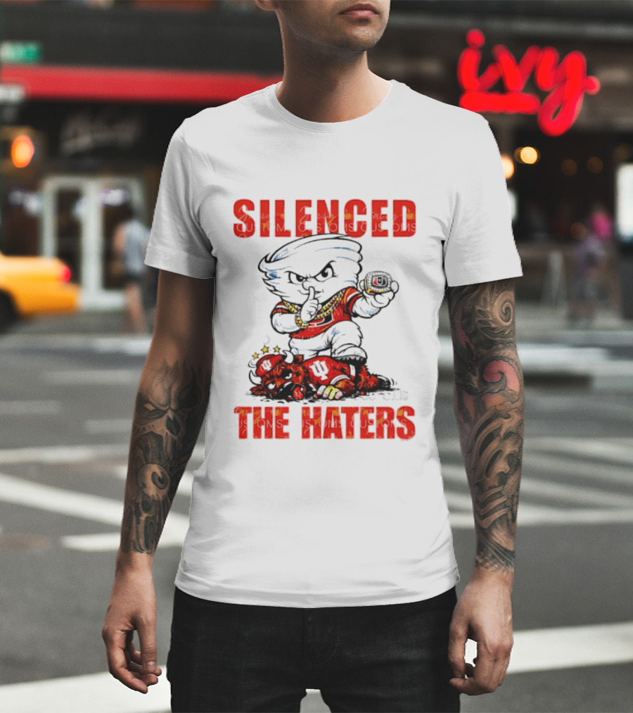 Miami Hurricanes Silenced The Haters Bold Cartoon T-Shirt