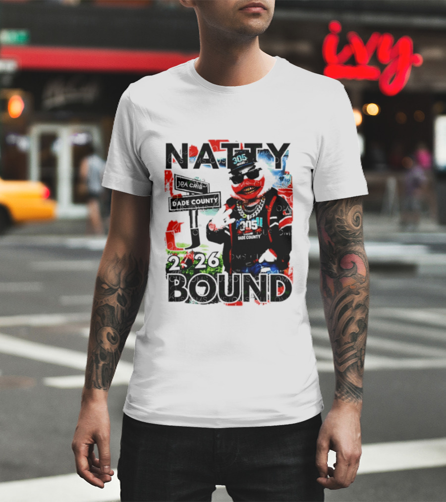 Natty Bound 2026 Miami Hurricanes Sebastian The Ibis Dade County Da Crib 305 T-Shirt