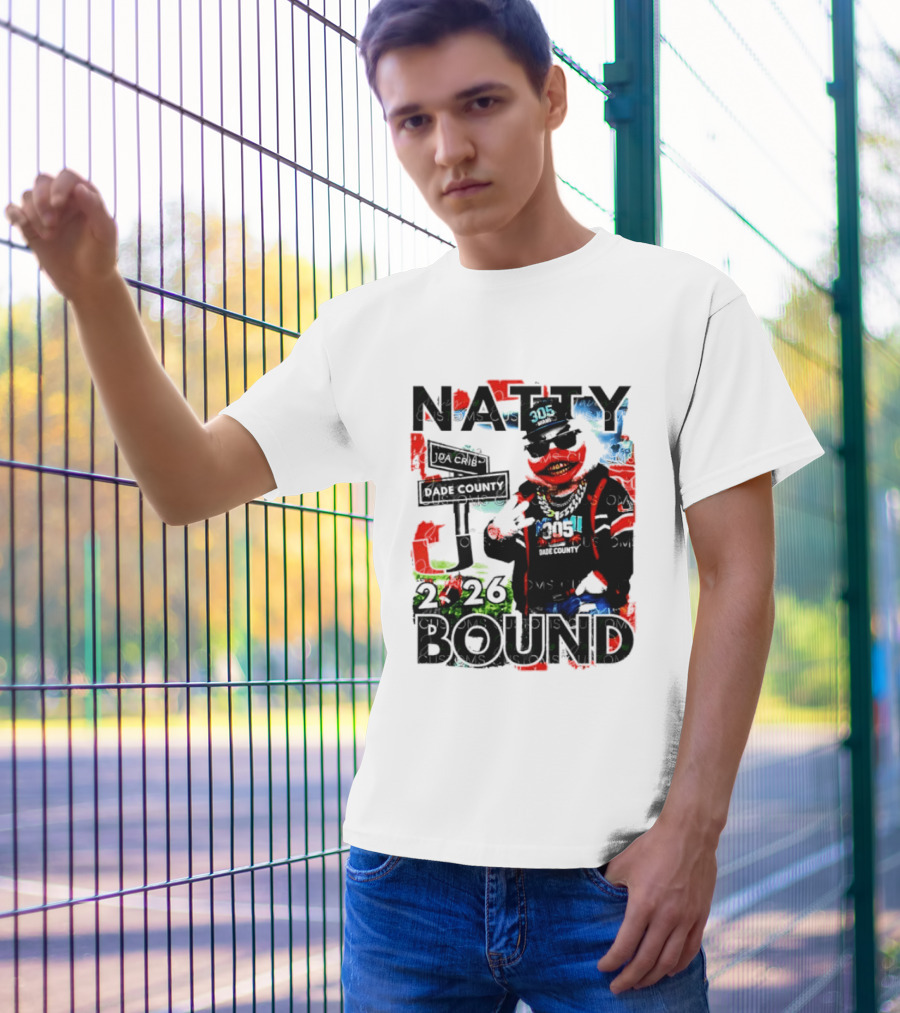 Natty Bound 2026 Miami Hurricanes Sebastian The Ibis Dade County Da Crib 305 T-Shirt