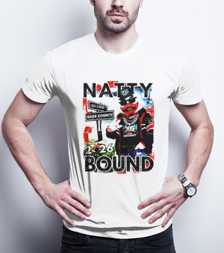 Natty Bound 2026 Miami Hurricanes Sebastian The Ibis Dade County Da Crib 305 T-Shirt