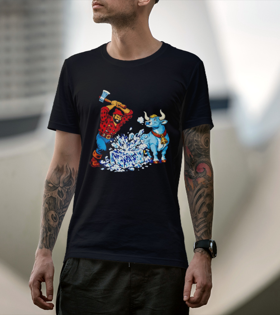 Paul Bunyan Anti Ice Minnesota Resist Fascists Political T-Shirt