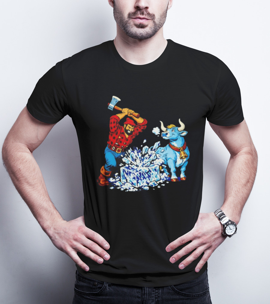 Paul Bunyan Anti Ice Minnesota Resist Fascists Political T-Shirt