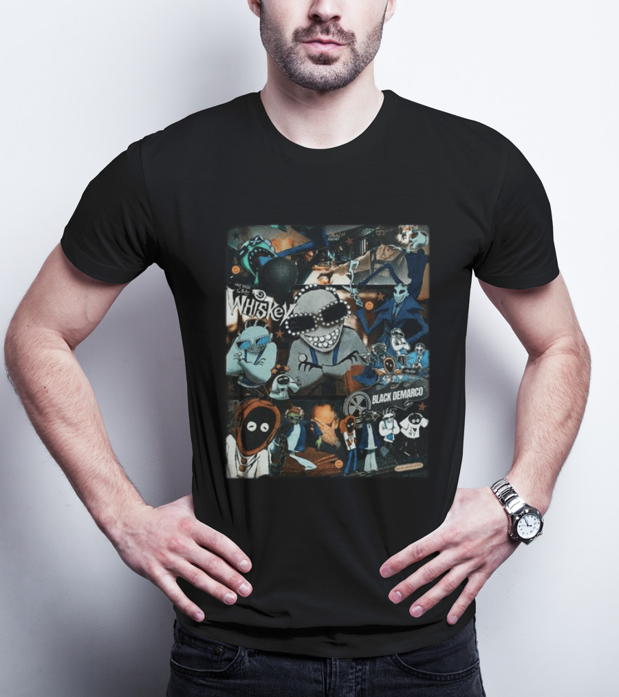 Asap Rocky Don't Be Dumb Whiskey Black Demarco Collage T-Shirt
