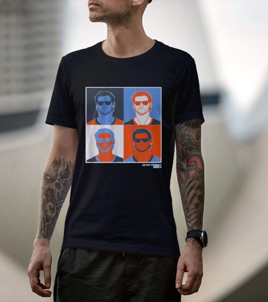 Jarrett Stidham Pop Art Style Sunglasses Quadrant T-Shirt
