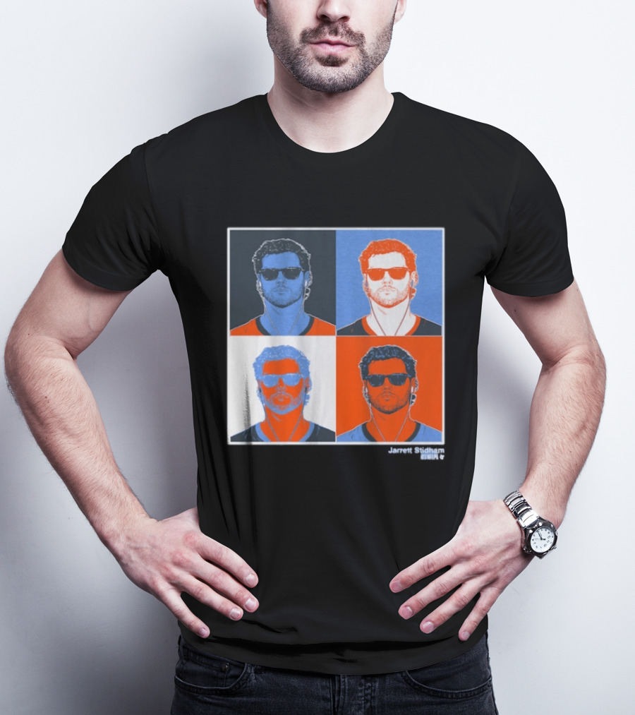 Jarrett Stidham Pop Art Style Sunglasses Quadrant T-Shirt