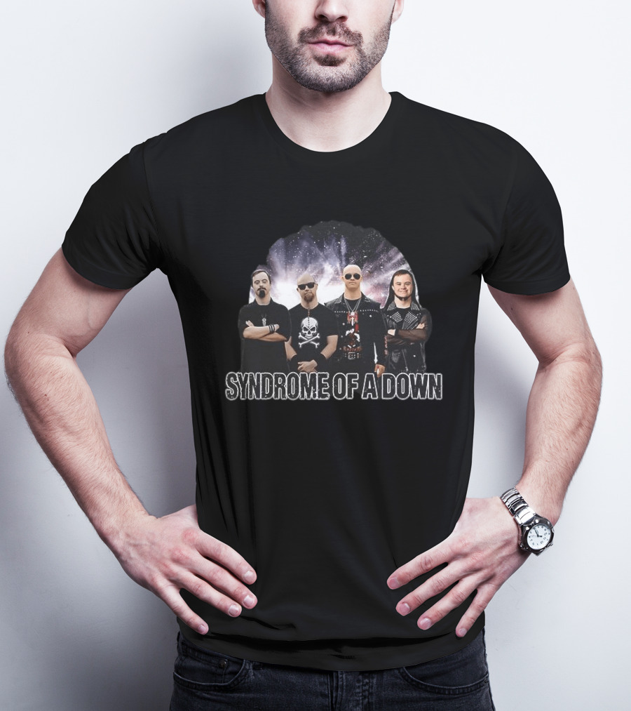 SYNDROME OF A DOWN Meme Band Parody Cosmic T-Shirt