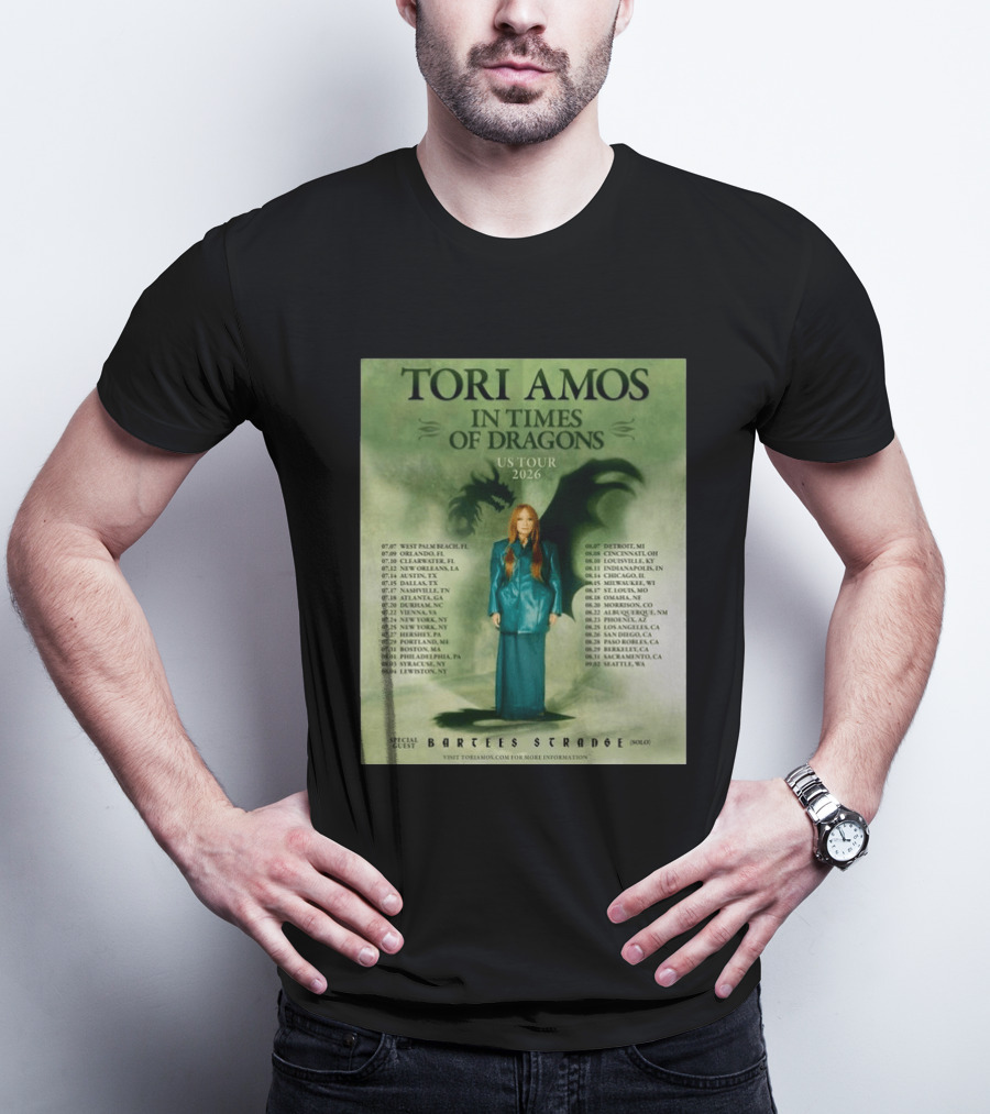 Tori Amos In Times Of Dragons US Tour 2026 Greek Theatre Los Angeles T-Shirt