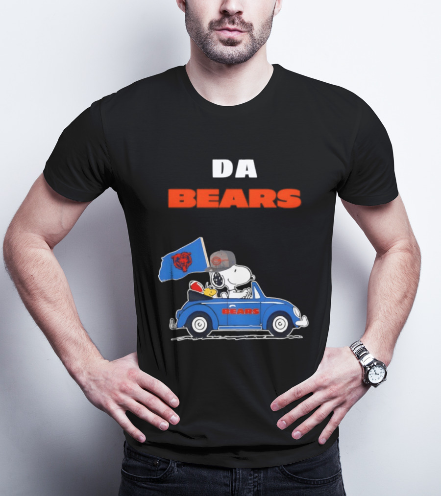 Chicago Bears Snoopy Woodstock Car Da Bears T-Shirt