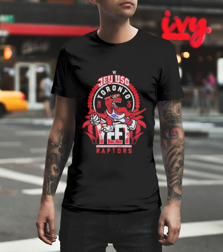 Jey Uso Toronto Raptors Yeet WWE T-Shirt
