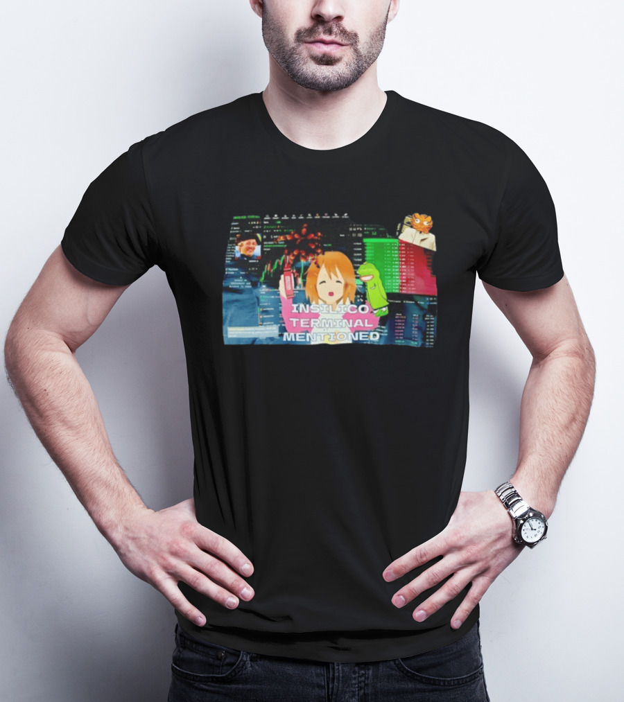 Insilico Terminal Mentioned Anime Character Stock Market T-Shirt