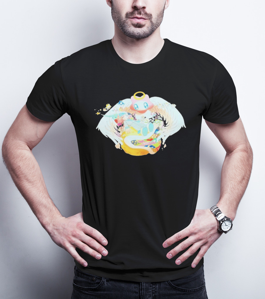 Rinihimme Guardian Angel Peaceful Cloud Dreams Fantasy T-Shirt