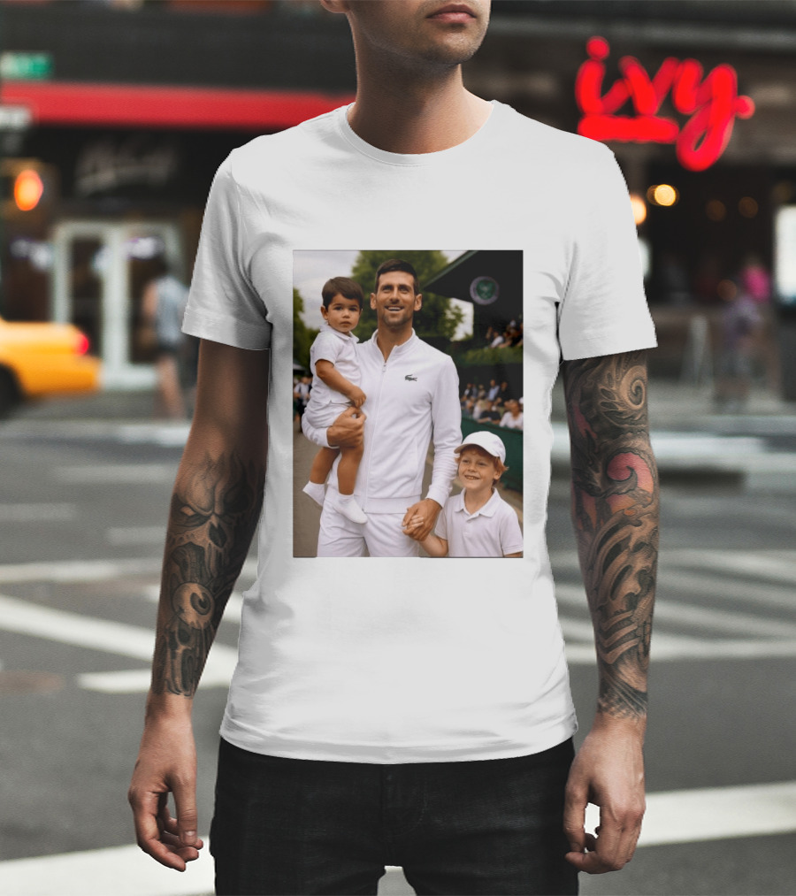 Djokovic Alcaraz And Jannik Kid Australian Open T-Shirt