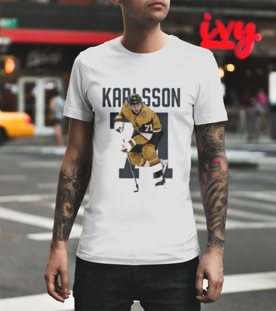 William Karlsson 71 Vegas Golden Knights Player Team Name T-Shirt