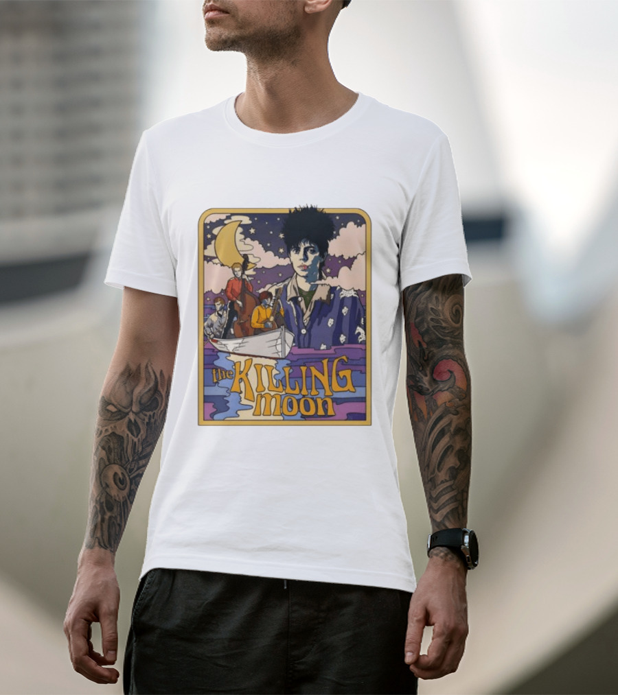The Killing Moon 42nd Anniversary Retro Band Art Lunar T-Shirt