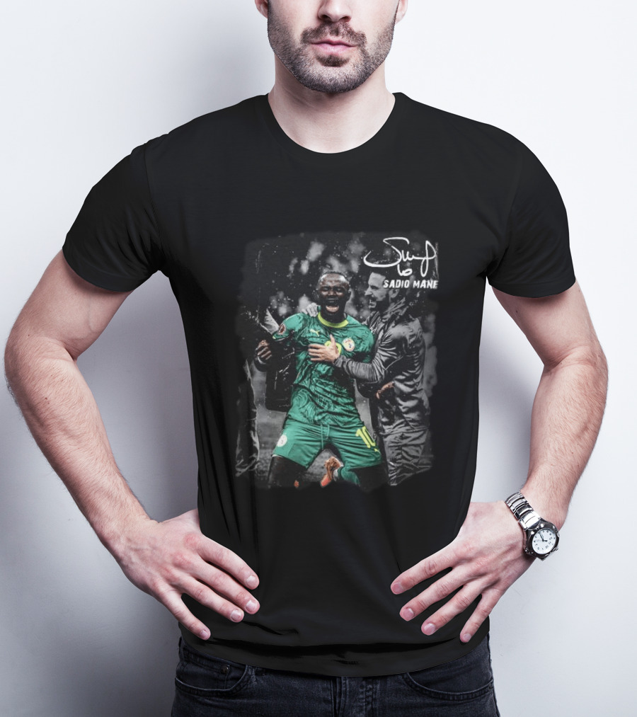 Sadio Mane Senegal National Team Celebration Soccer T-Shirt