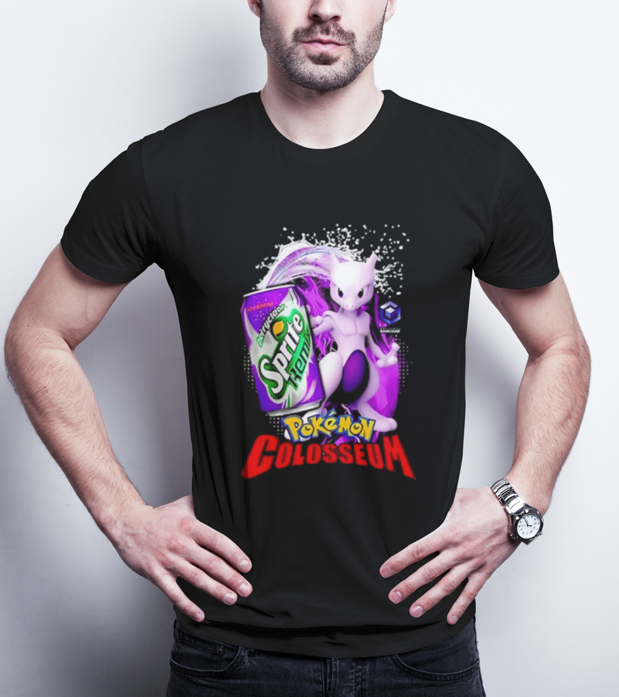 Mewtwo Sprite Remix Pokémon Colosseum Collaboration Vintage Aesthetic T-Shirt