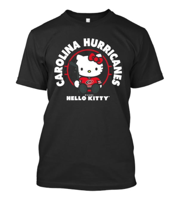 Hello Kitty Carolina Hurricanes Hockey Player T-Shirt