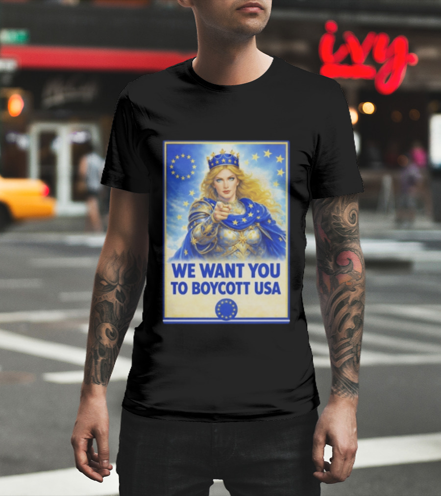We Want You To Boycott USA Knight Queen Stars Crown T-Shirt