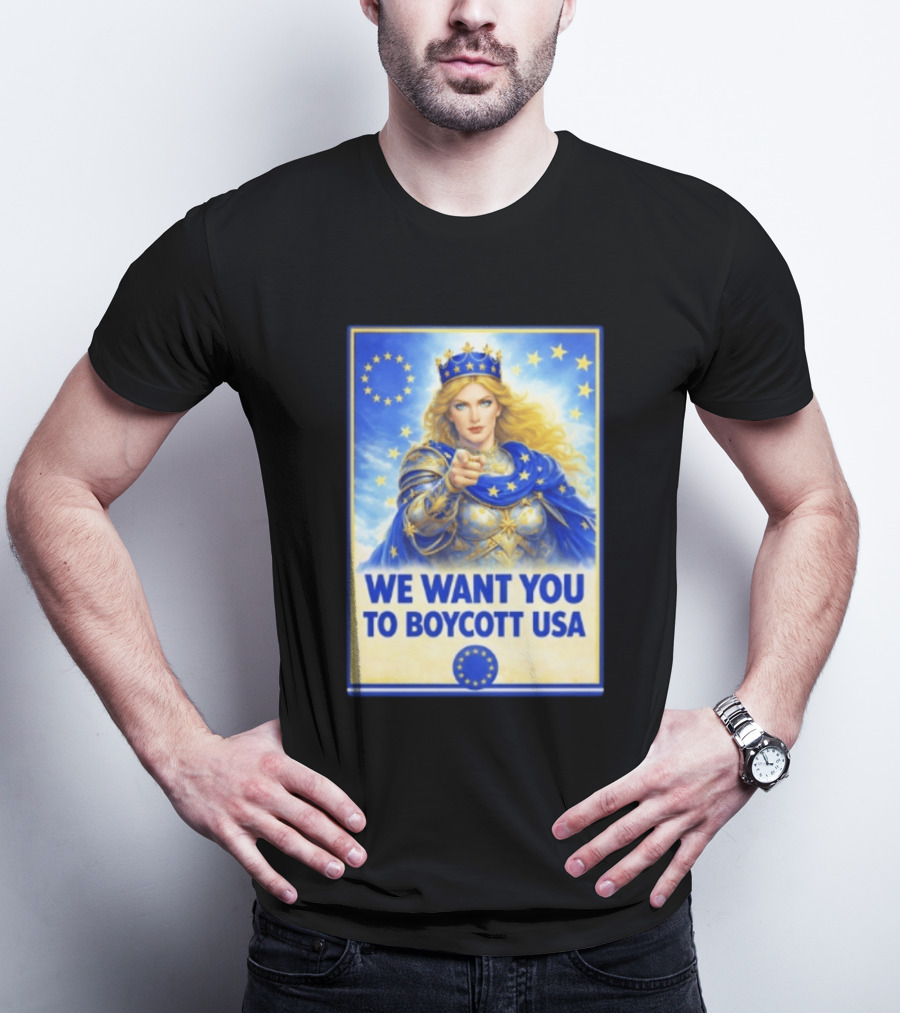 We Want You To Boycott USA Knight Queen Stars Crown T-Shirt