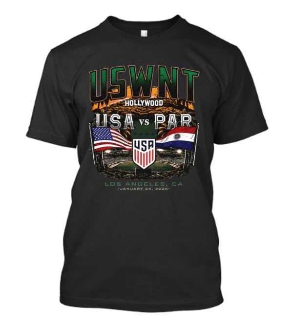 USWNT Hollywood USA Vs PAR International Friendly 2026 T-Shirt
