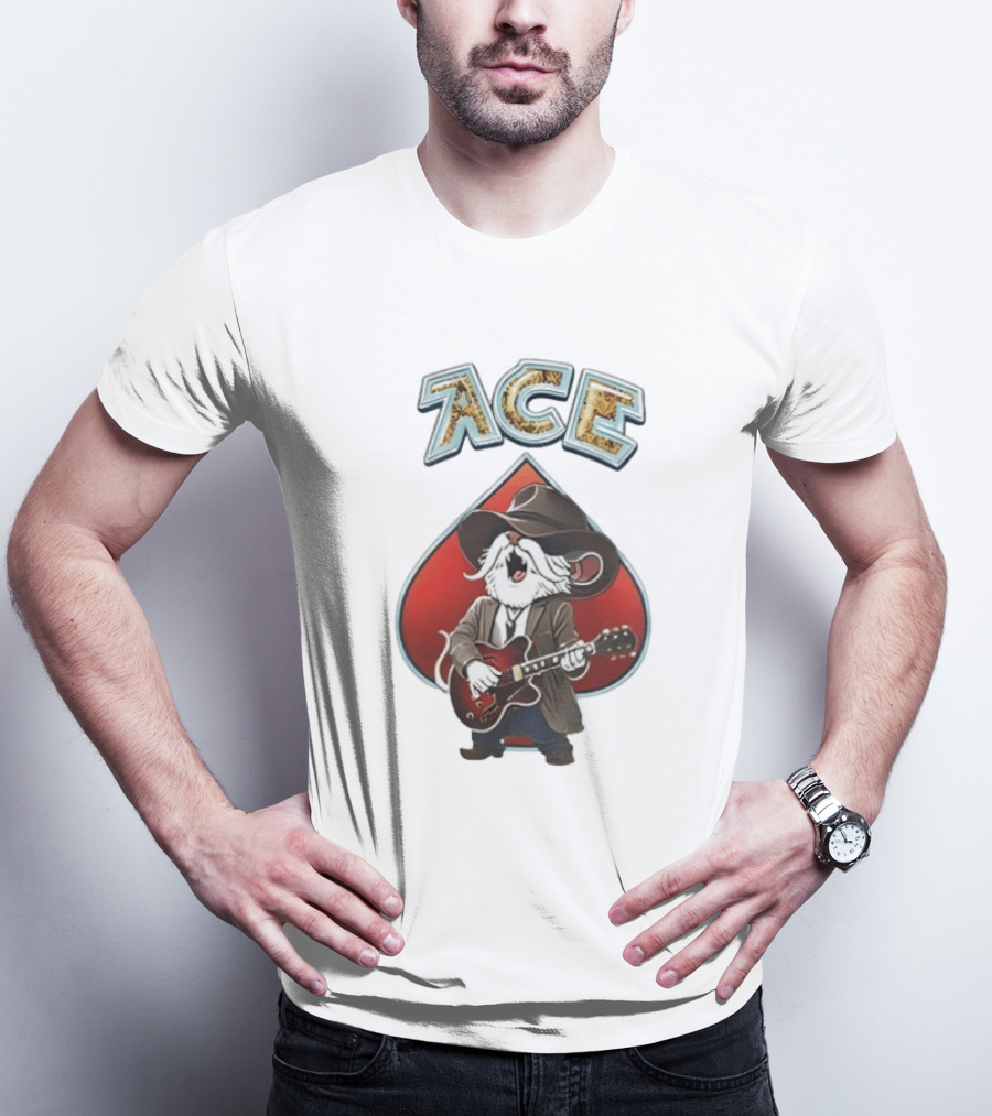 Bob Weir Uncle Pecos ACE Mouse Guitar Spade T-Shirt