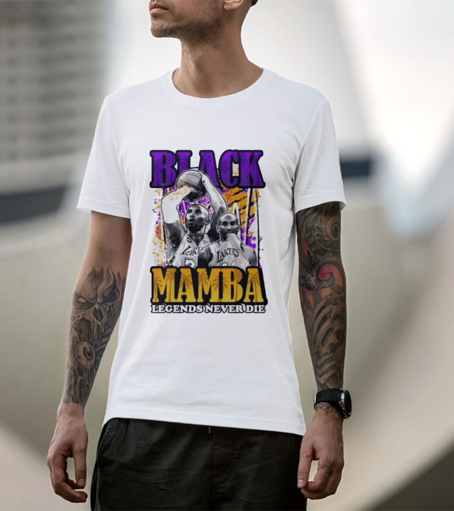 Black Mamba Lakers Legends Never Die T-Shirt