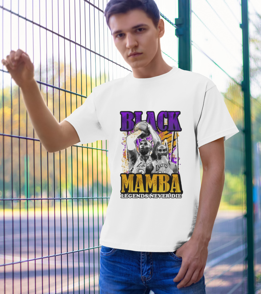 Black Mamba Lakers Legends Never Die T-Shirt
