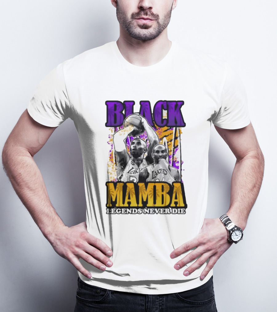 Black Mamba Lakers Legends Never Die T-Shirt