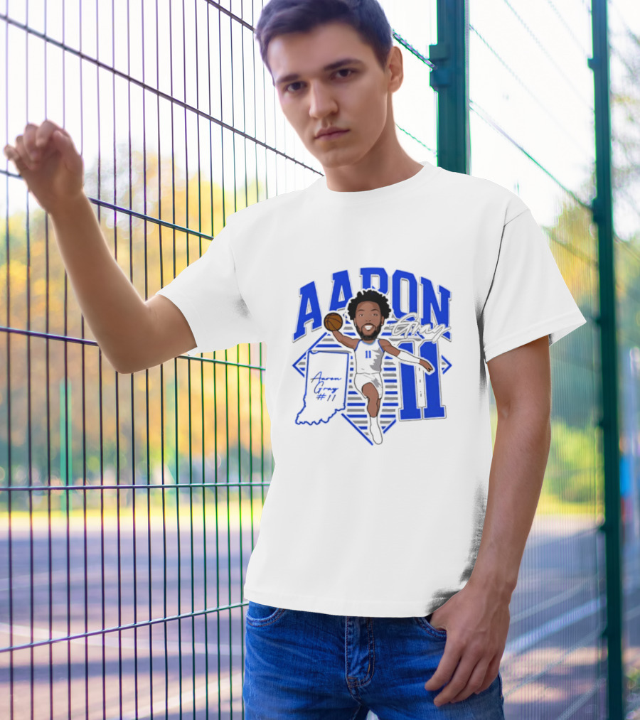Aaron Gray 11 Basketball New Orleans Hornets Indiana T-Shirt