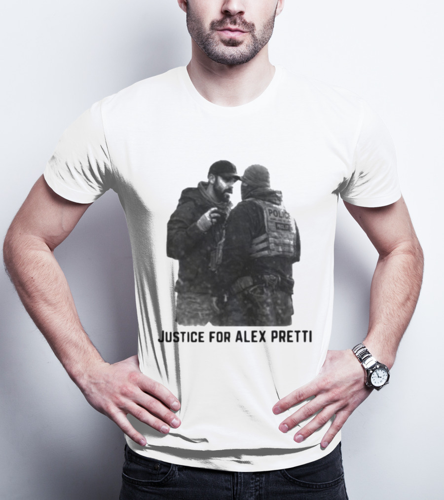 Justice For Alex Pretti Police Encounter T-Shirt