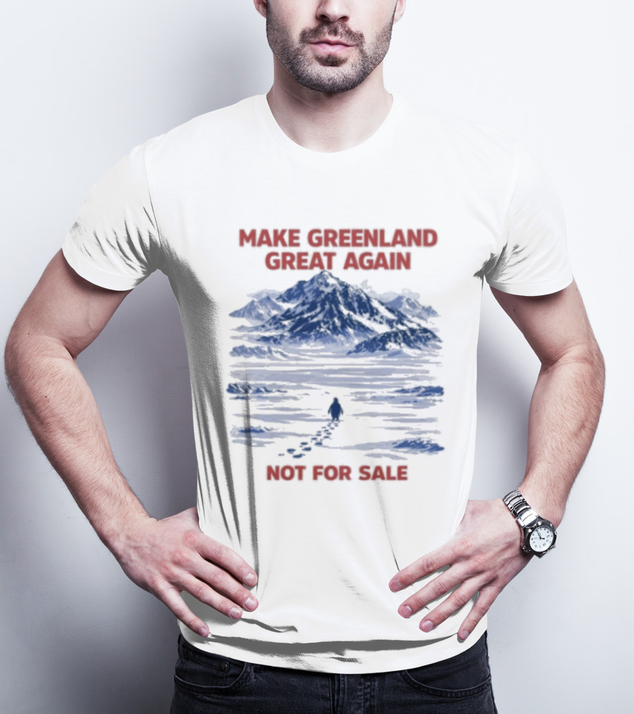 Make Greenland Great Again Not For Sale Penguin Greenland Anti Trump T-Shirt
