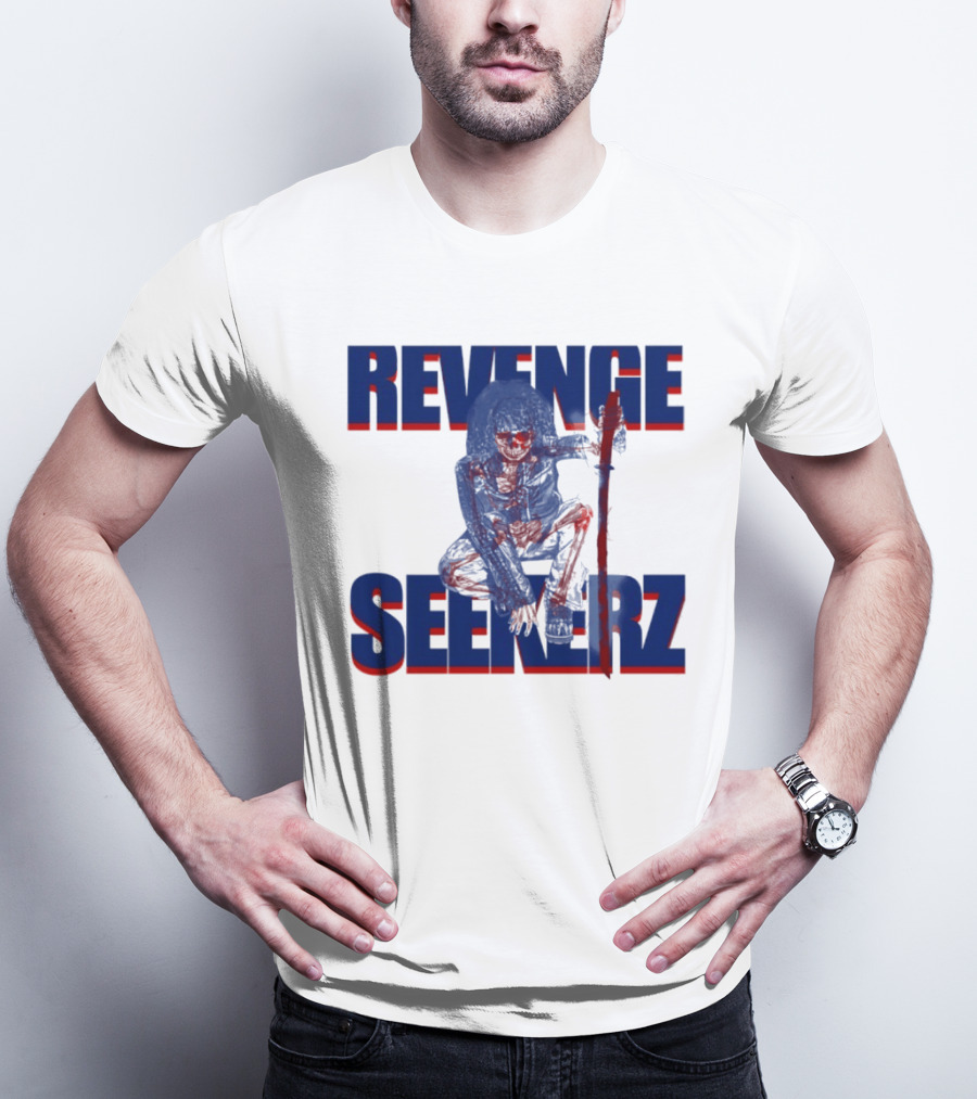 Revenge Seekerz Skeleton Horror Creepy Skeleton Warrior T-Shirt