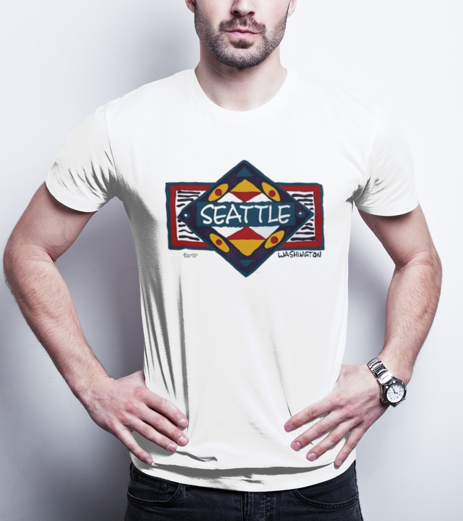 Seattle Washington Geometric Symbolic T-Shirt
