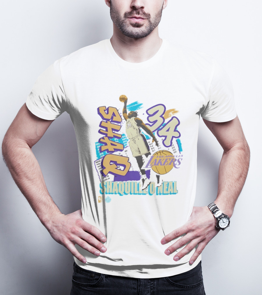 Shaquille O'Neal 34 Los Angeles Lakers Shaq Basketball T-Shirt