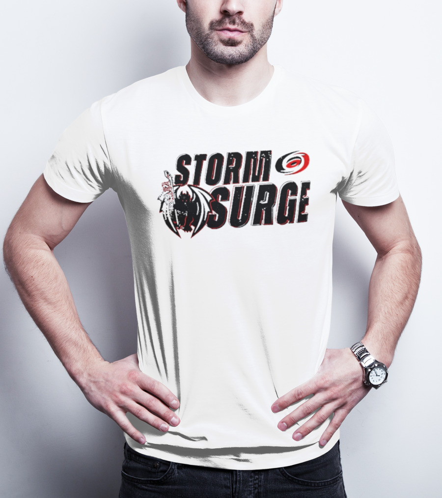 Storm Surge Carolina Hurricanes Hockey Dragon T-Shirt