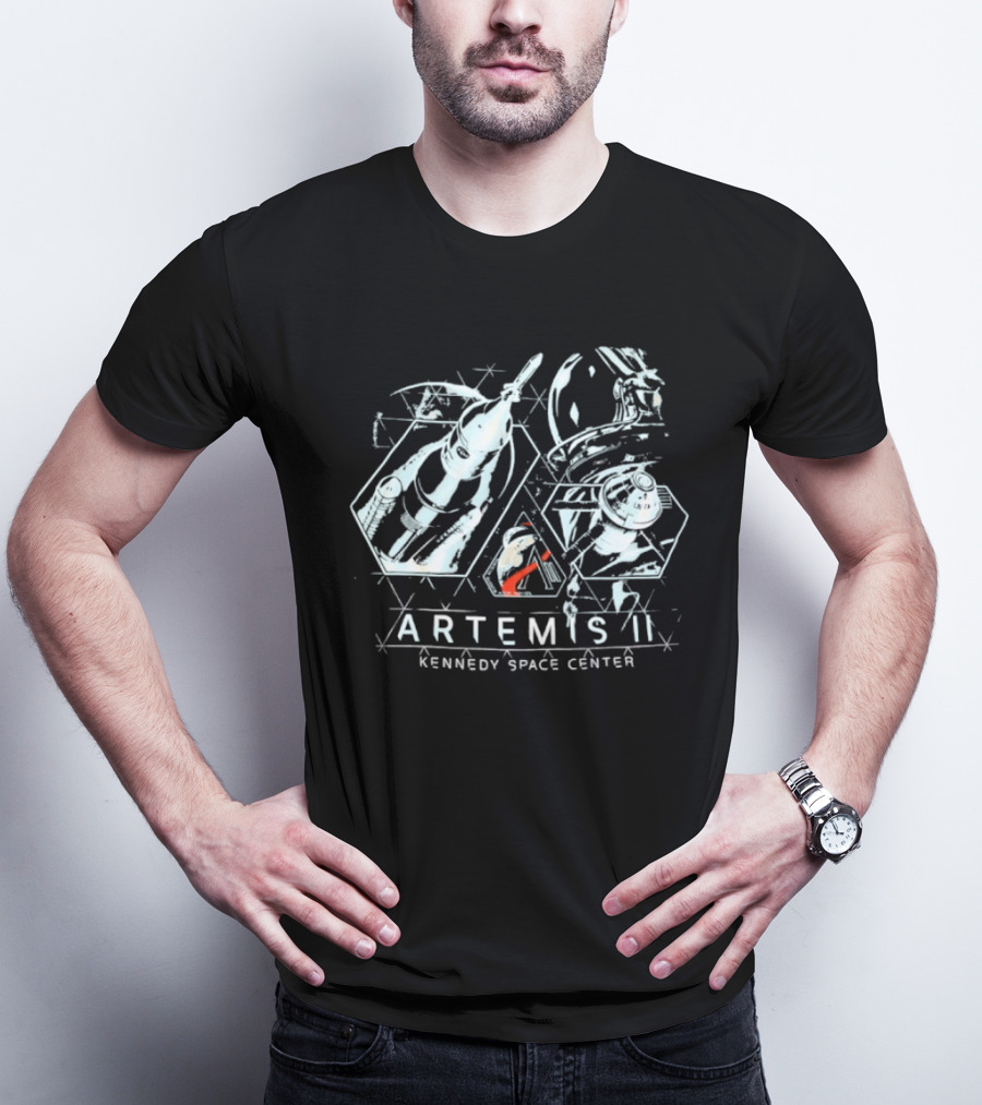 Artemis II Kennedy Space Center NASA Mission Rocket Launch T-Shirt