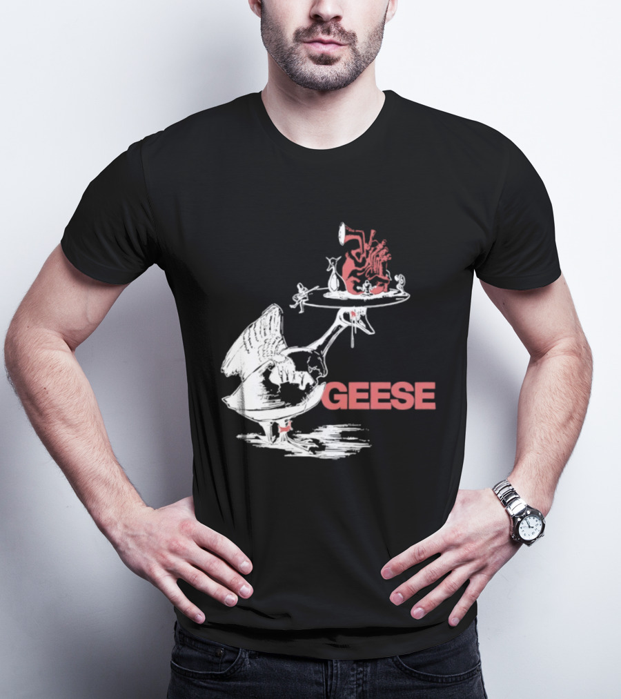 Geese Hieronymus Bosch Style Heart T-Shirt