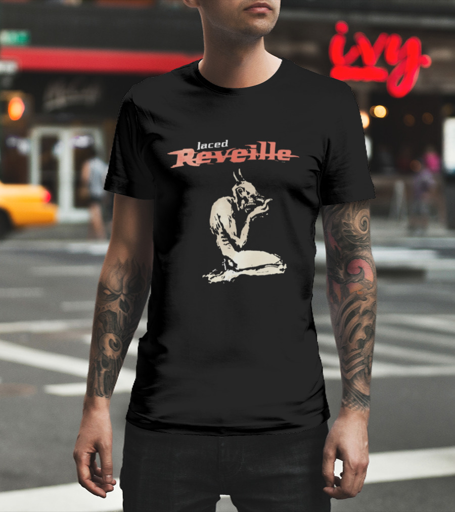Laced Reveille Devil Figure Image T-Shirt