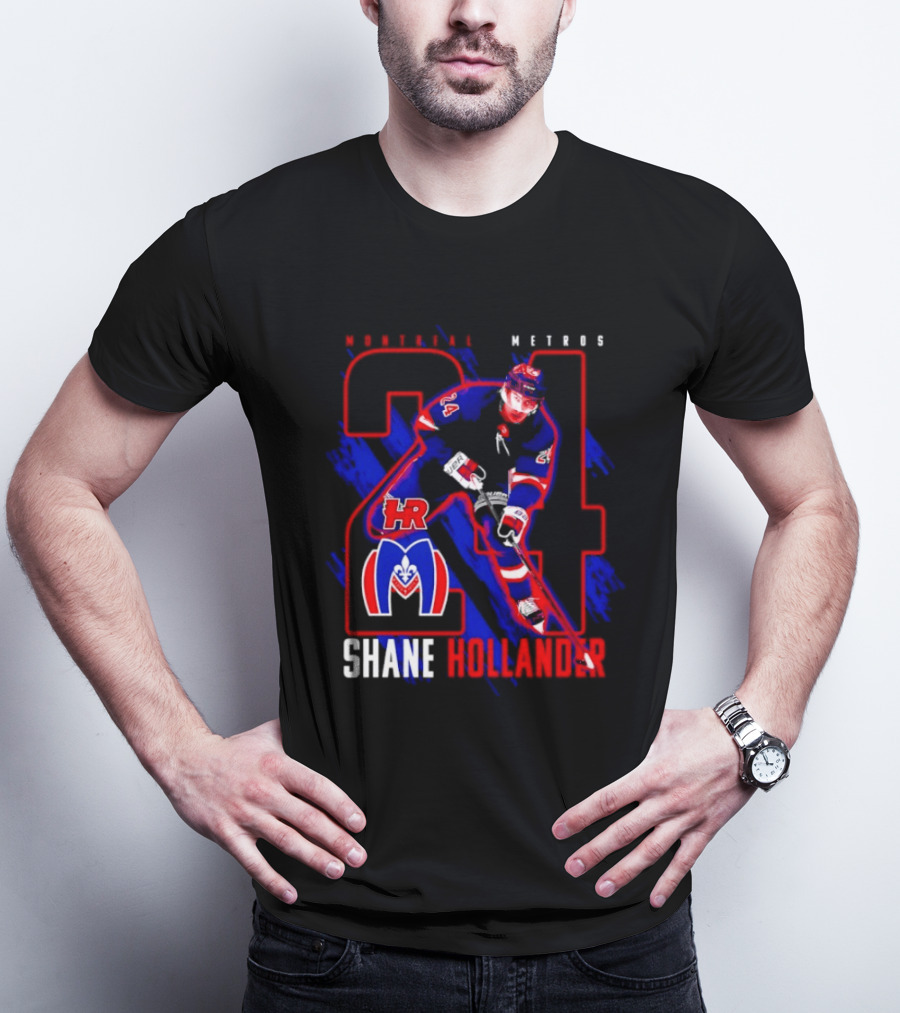 Shane Hollander Montreal Meteors HR Hockey Team 27 T-Shirt
